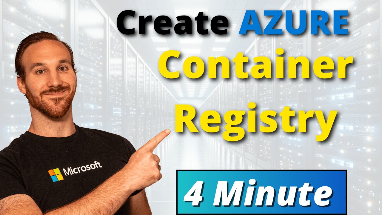 How to create an Azure Container Registry (4 minute demo) - YouTube