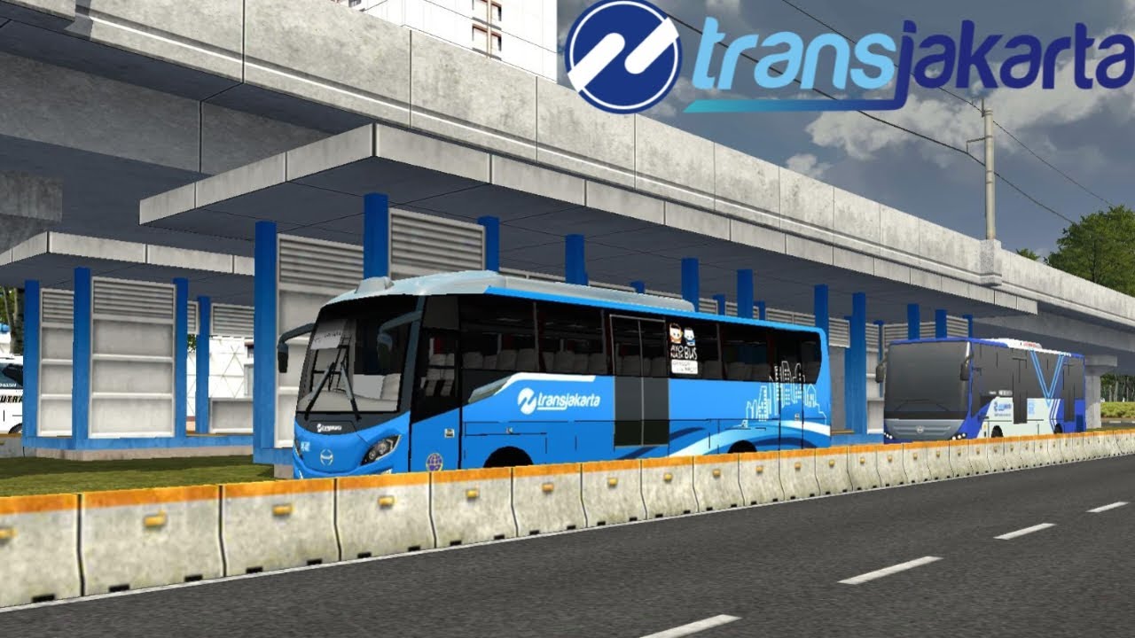 Seharian Jadi Supir Busway [Transjakarta] Bus Simulator Indonesia - YouTube