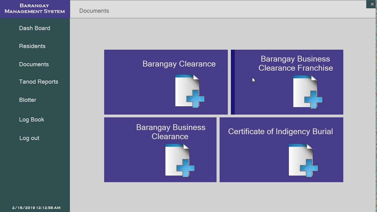 C# SQL Server | Simple Modern UI Barangay Management System - Fully ...