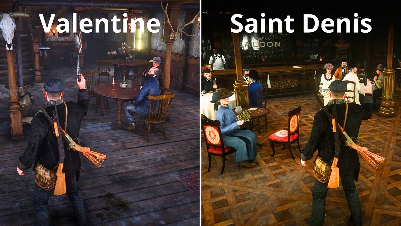 RDR2 - As diferentes reações dos NPCs de Valentine e Saint Denis / PS5 ...