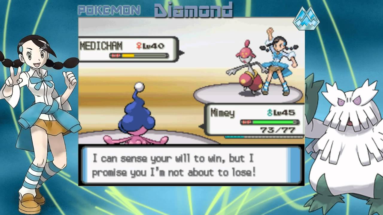 Pokemon Diamond Gym Battle #7 - Candice - YouTube