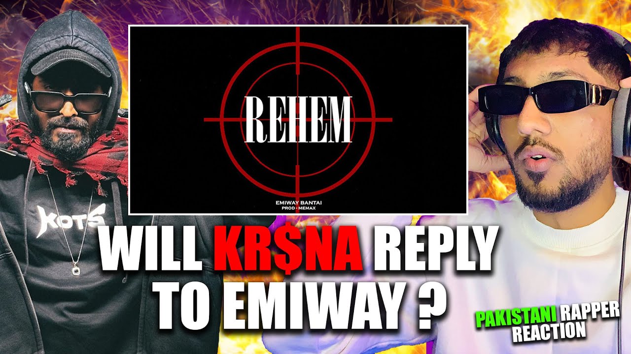 Pakistani Rapper Reacts to EMIWAY - REHEM - YouTube