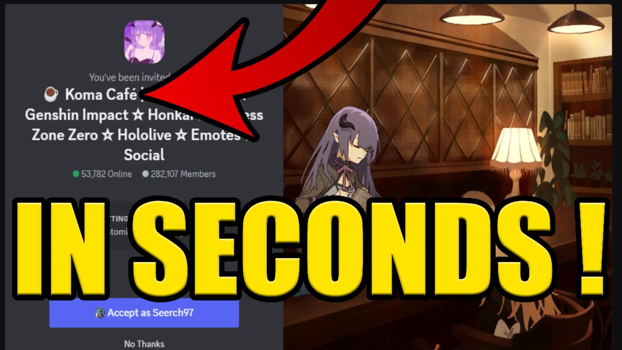 HOW to JOIN KOMA CAFE DISCORD SERVER PC & MOBILE - YouTube
