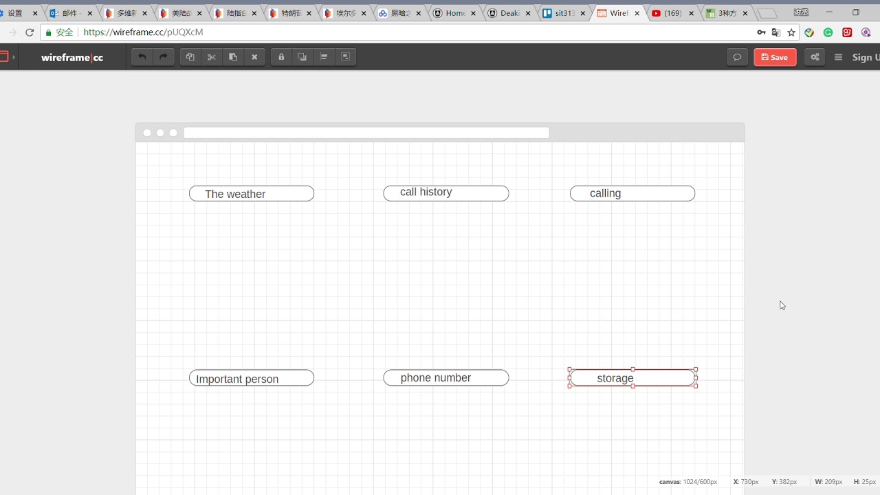 Wireframe cc minimal wireframing tool Google Chrome 2018 9 17 0 17 38 ...