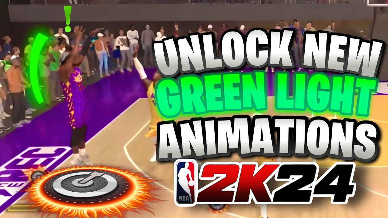 How to UNLOCK the ALL NEW GREEN LIGHT ANIMATIONS in NBA 2K24! EARLY ...