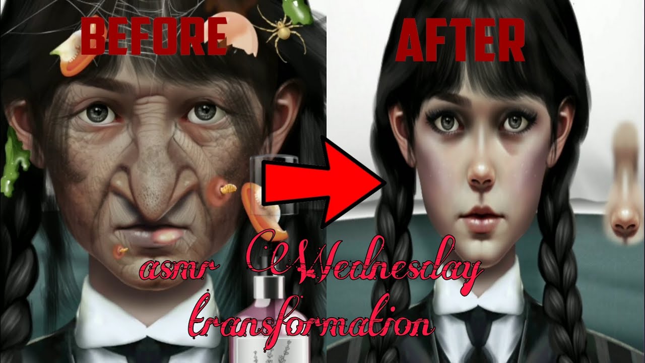asmr Wednesday transformation - YouTube