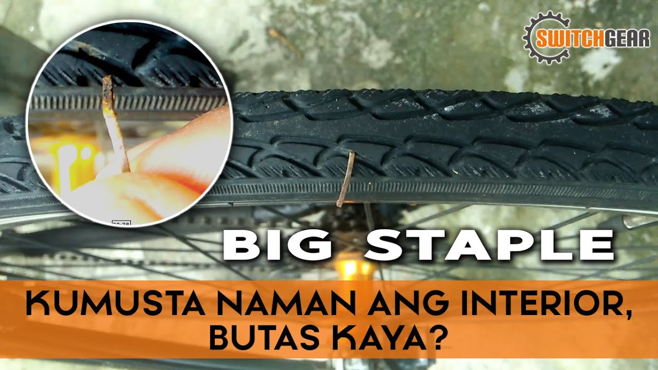 Malaking Bala Ng Stapler Bumaon Sa Gulong | Big Staple Puncture Wheel ...