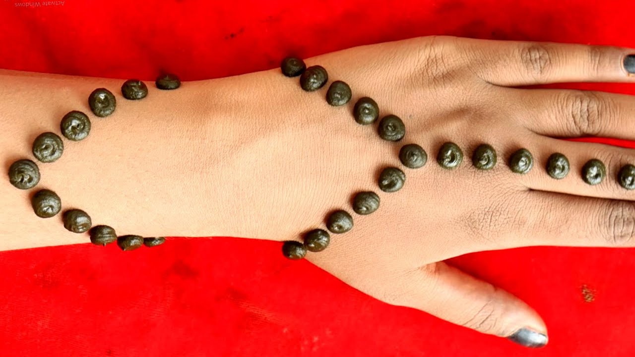 Brilliant Easy dot mehndi for beginners | stylish mehndi | easy mehndi ...