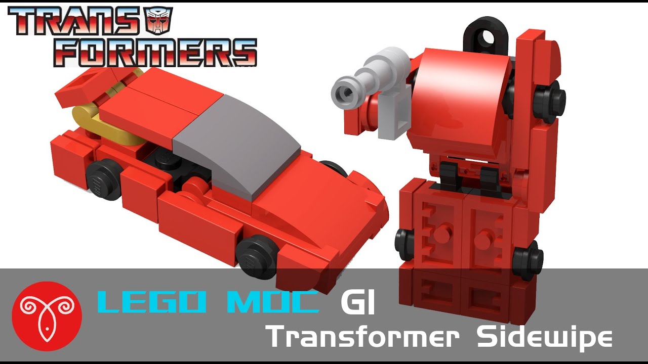 Lego MOC Transformers G1 Mini Sidewipe Instruction - YouTube