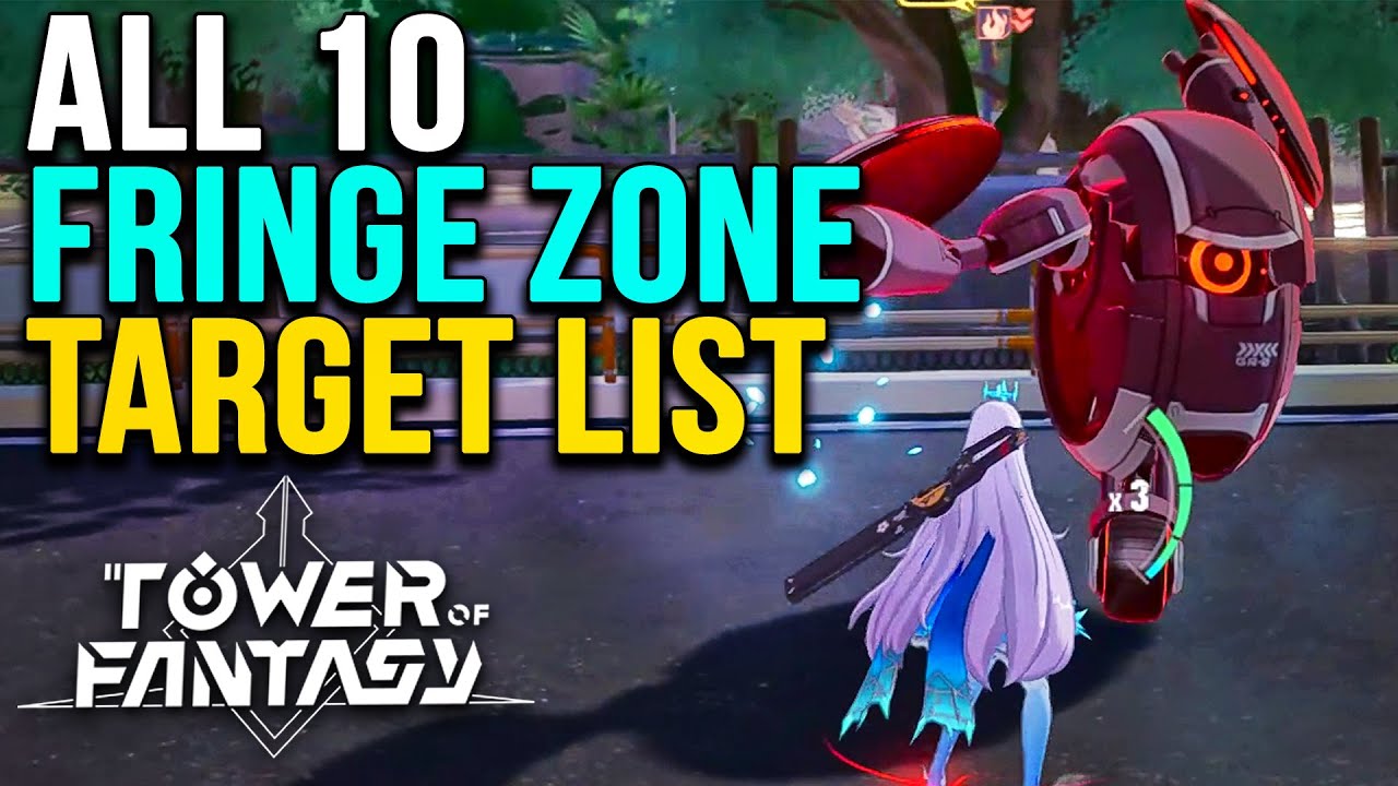 All Fringe Zone Target List (Network) Tower of Fantasy - YouTube