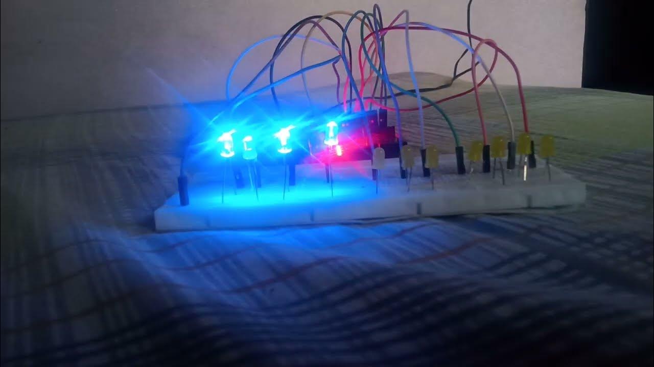 Dancing wave of LED's with arduino - YouTube