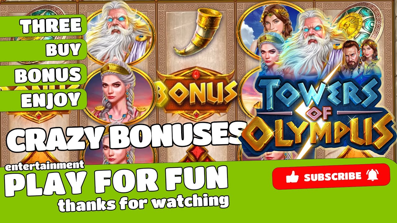 Crazy bonuses at TOWERS OF OLYMPUS - YouTube
