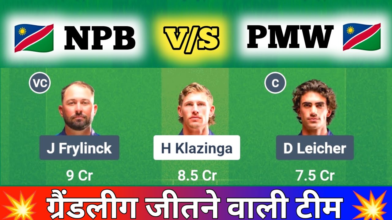 NPB vs PMW Dream11 Prediction, Npl Bears vs Pupkewitz Motors Wildcats T20, NPB vs PMW Dream11 ...