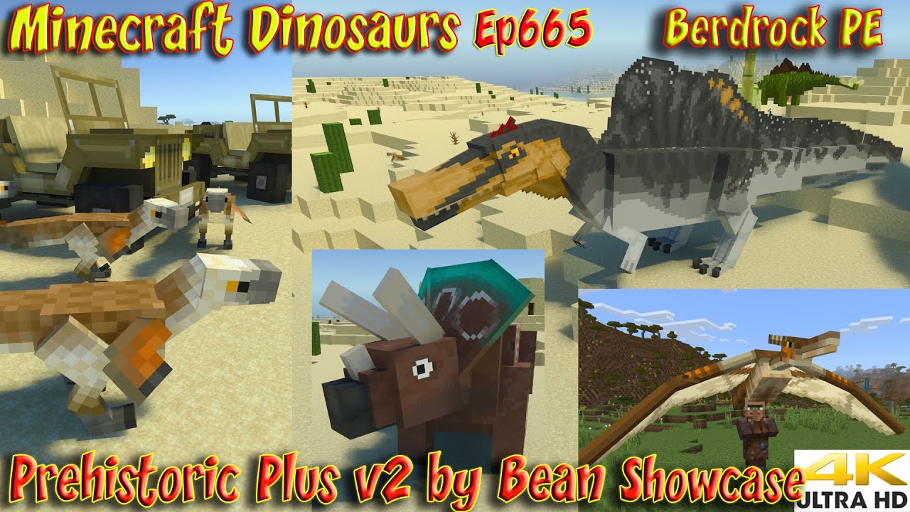Prehistoric Plus v2 Addon by Bean Minecraft Bedrock PE Minecraft ...