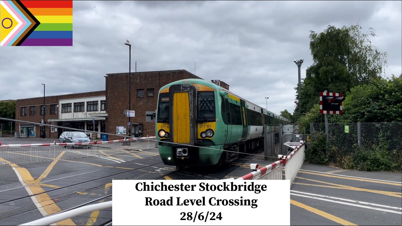Chichester Stockbridge Road Level Crossing 28/6/24 🟢 - YouTube