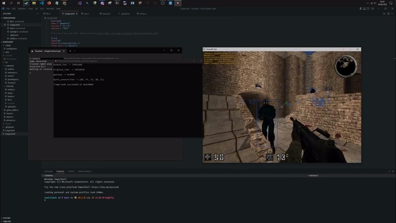 [rust] Basic aimbot | Assault Cube - YouTube
