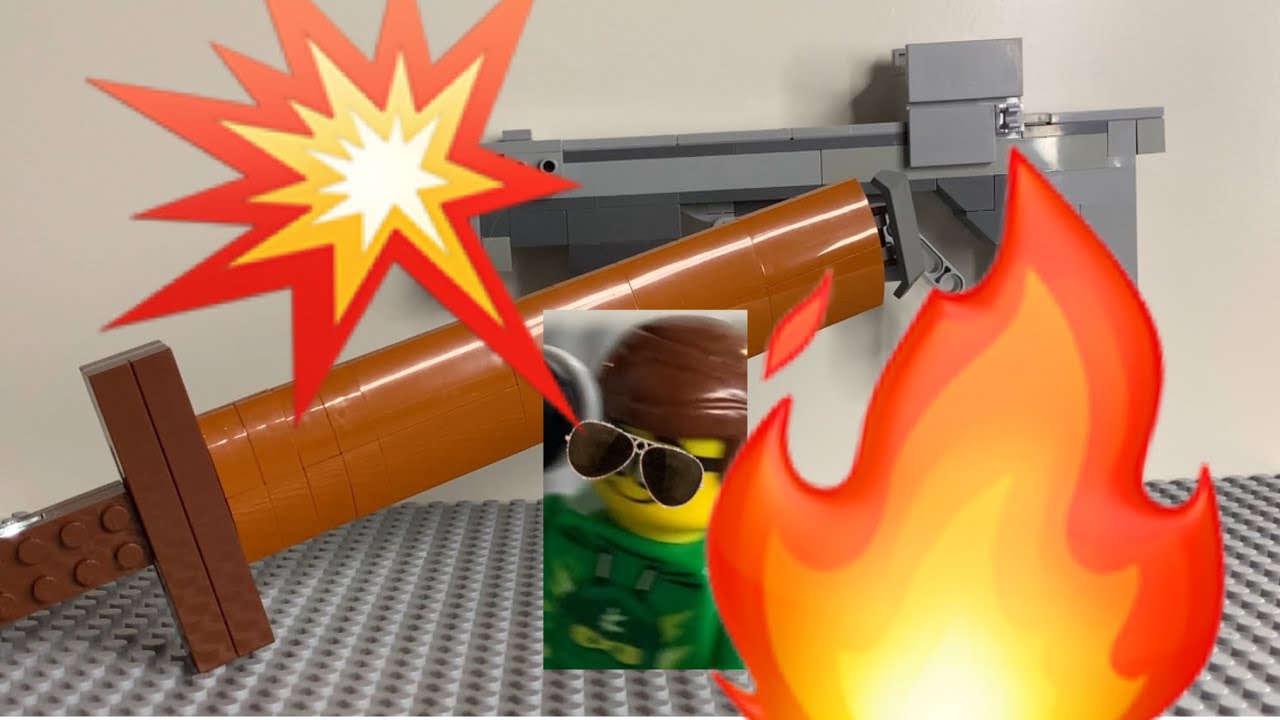 Making And Testing Life Size Lego Weapons - YouTube