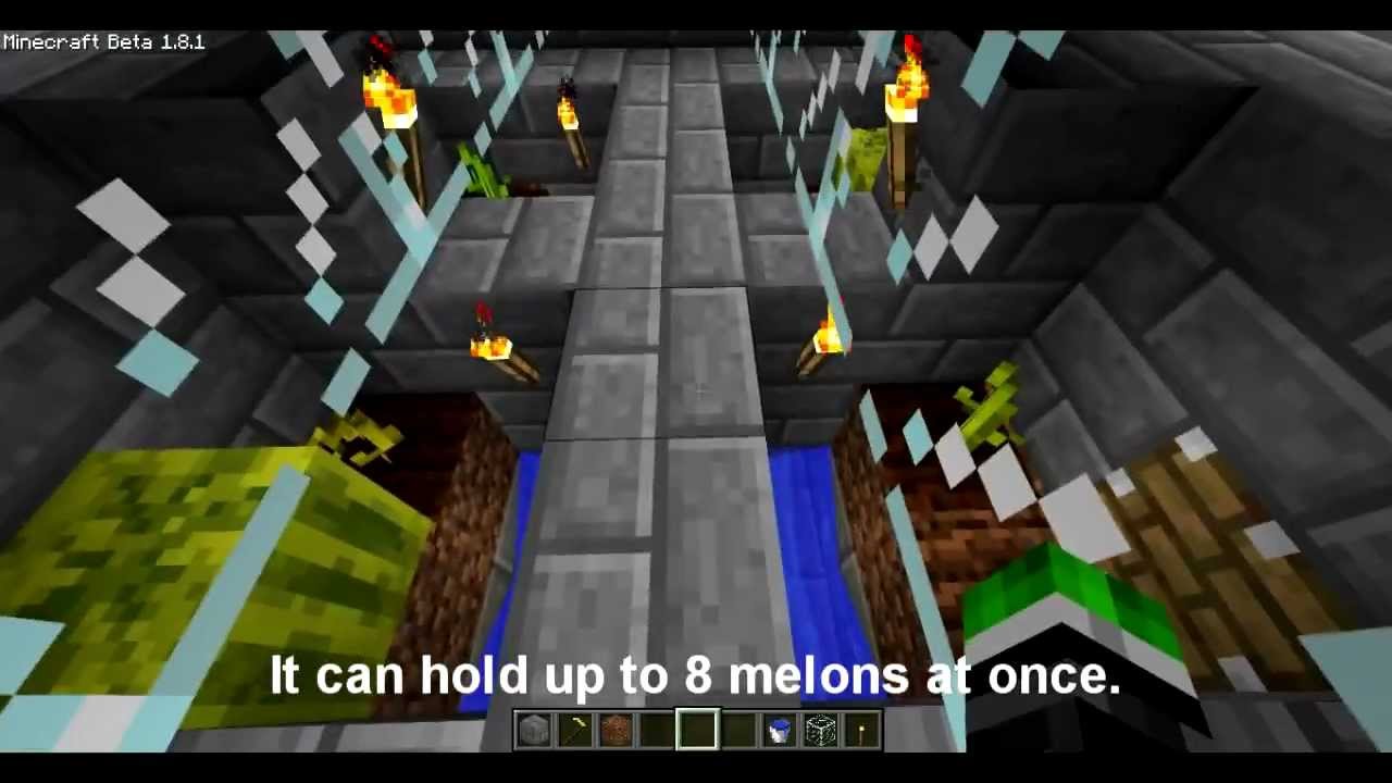 Minecraft Beta 1.8.1 - Melon Farm - YouTube