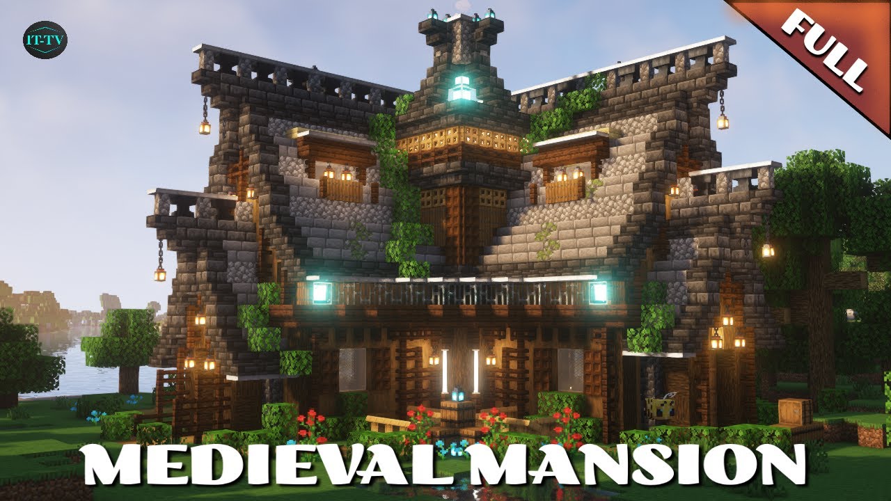Epic Minecraft Mansion - Full Exterior & Interior Design Tutorial 🏰 ...