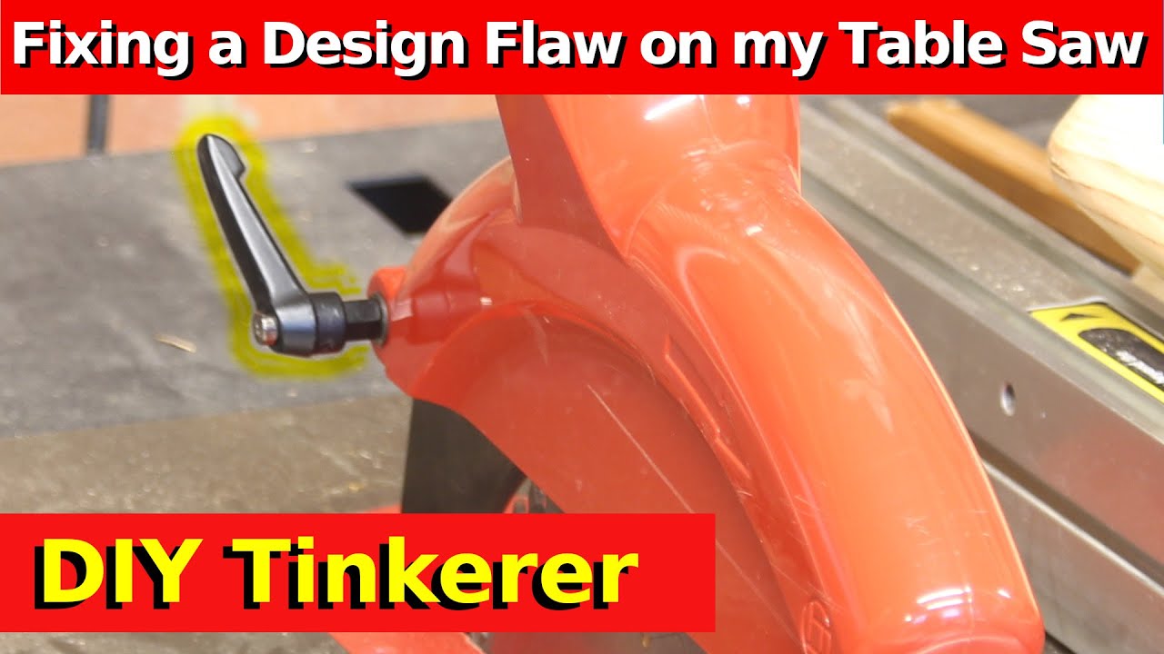 Fixing Table Saw 'Design Flaw' - YouTube
