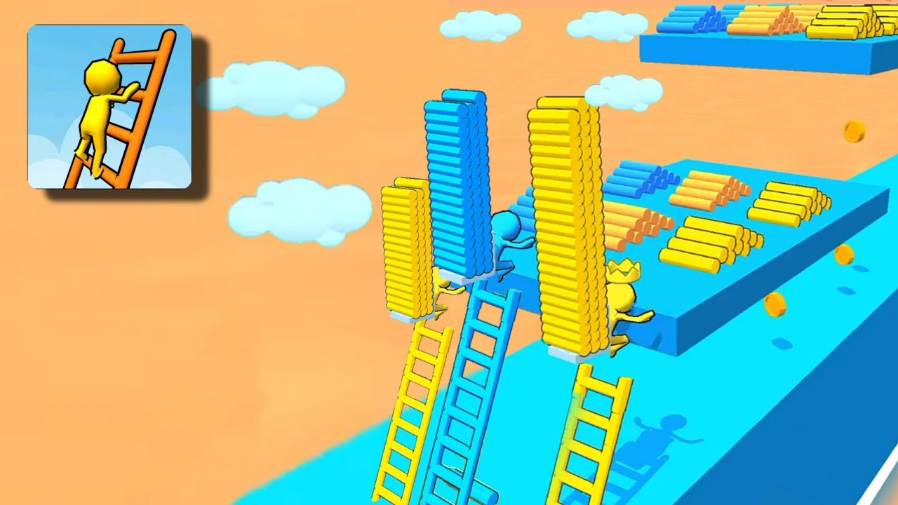 Ladder Race Gameplay Level 6-10 |🪜🤑| Ladder Race Android iOS New Update ...