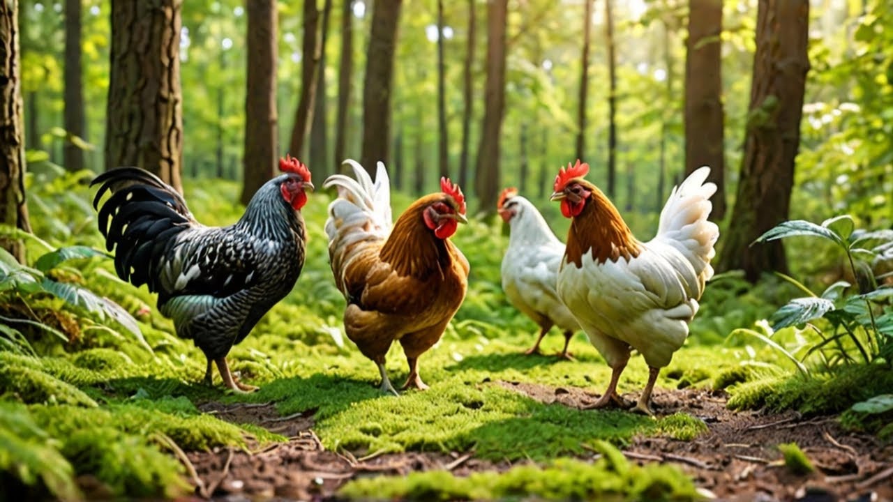 🐔 Breezy Fall Day: Peaceful Chickens & Crisp Air 🍂 - YouTube