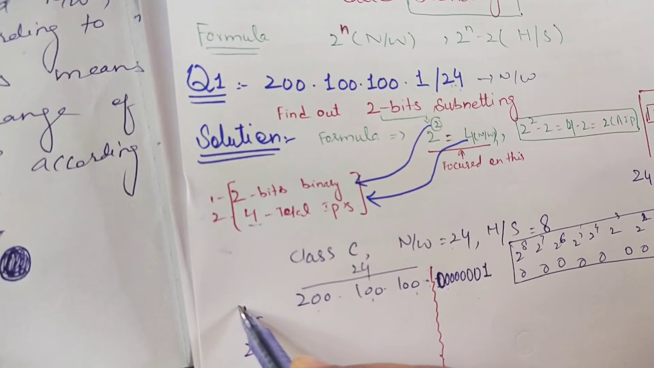 Lecture 7 2 Bits Subnetting Youtube