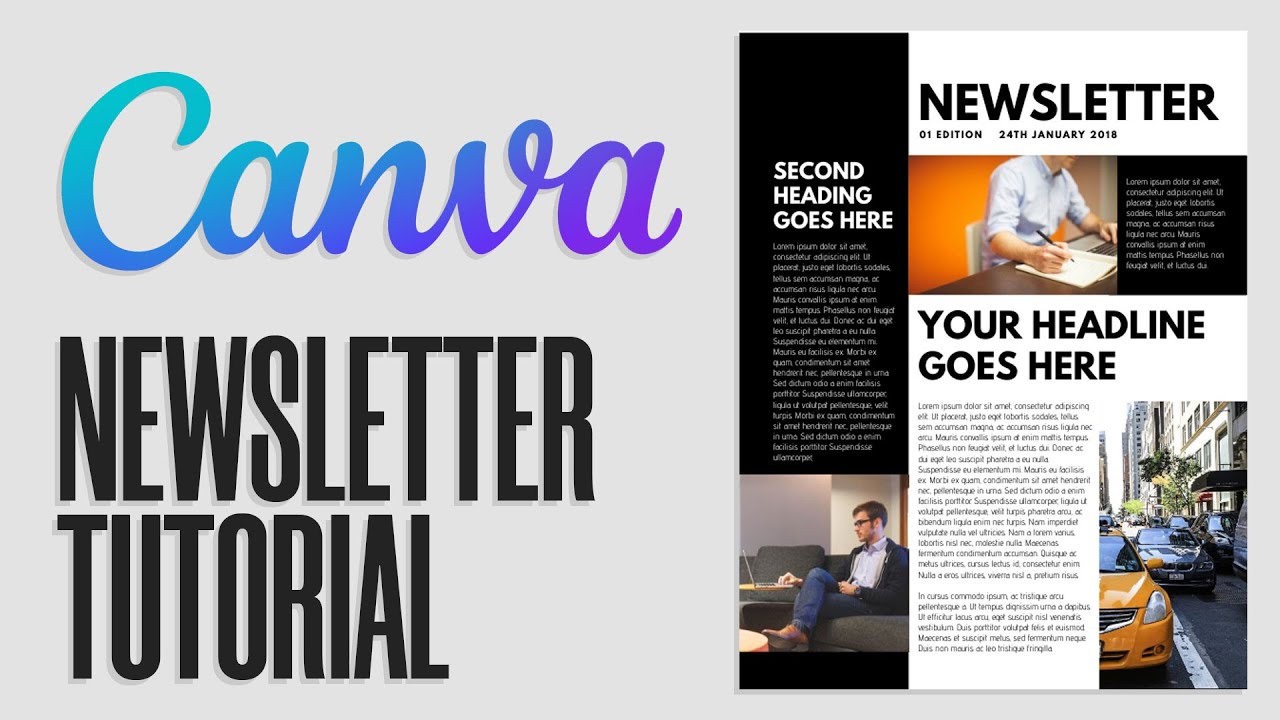 How To Create A Canva Newsletter 2025 (Step By Step) - YouTube
