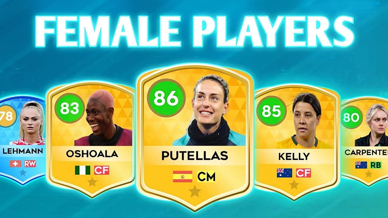 Best Female Players In The World | Dream League Soccer 25 | DLS 25 ...