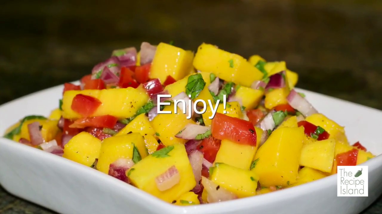 Spicy Mango Cilantro Salsa - YouTube