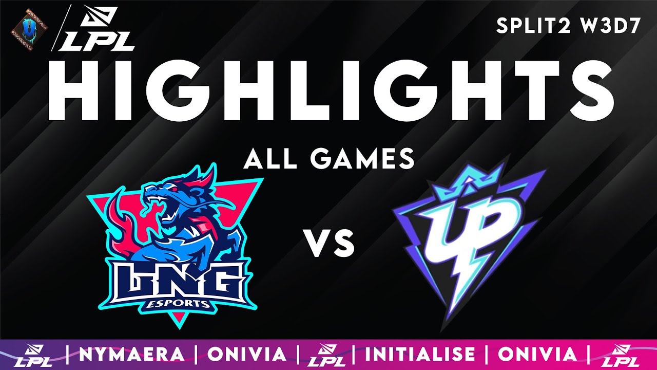 LNG vs UP ALL GAMES Highlights | LPL Spring 2025 | LNG Esports vs ...