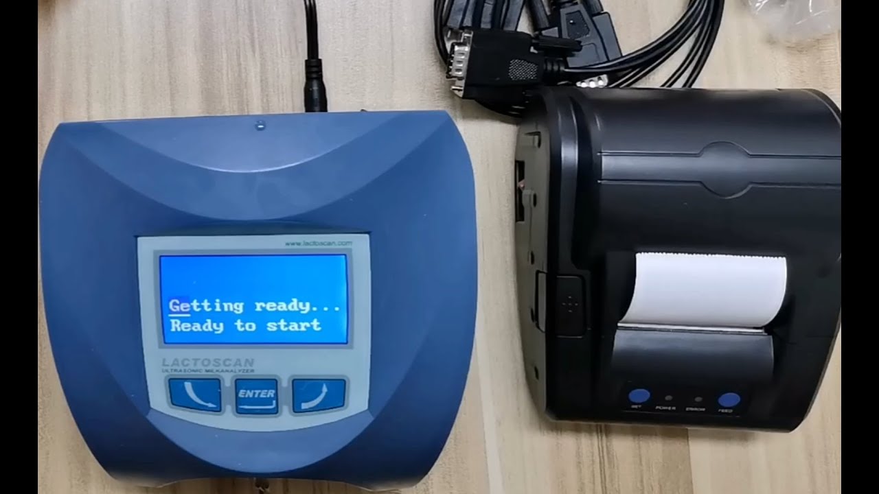 HiYi Milk SP60 milk analyzer with ESC POS printer - YouTube