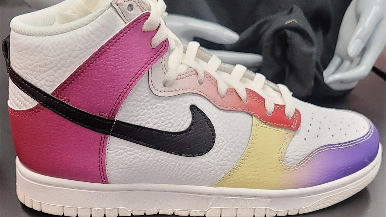Nike Dunk High "Multi-Color Gradient" (Wmns) - YouTube