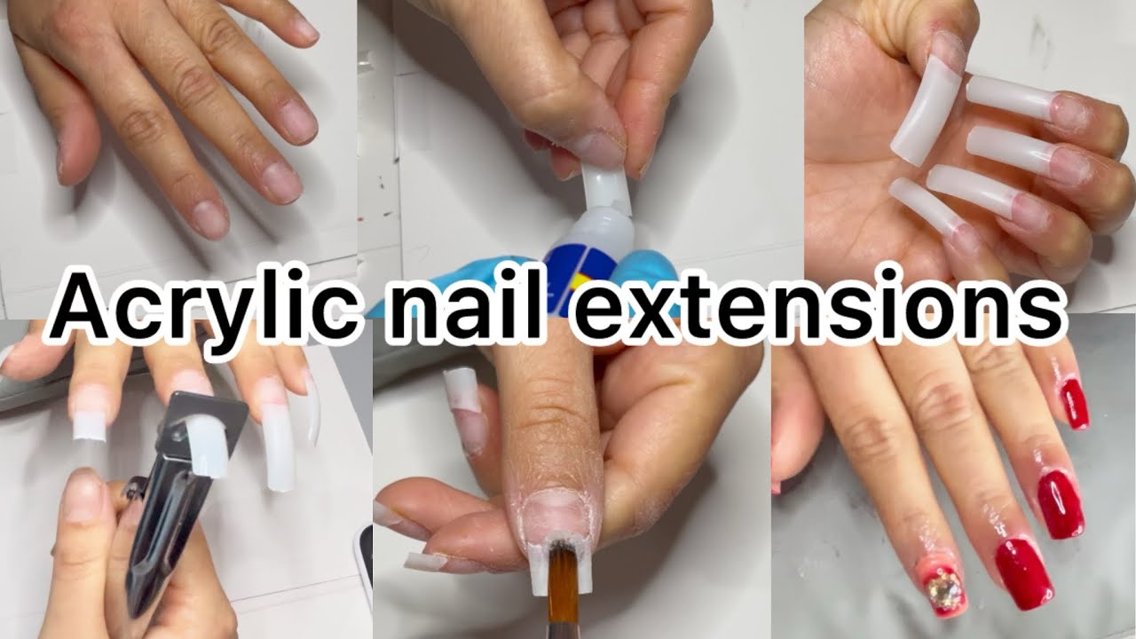 beautiful nail extensions at home / how to do nail extensions at home ...