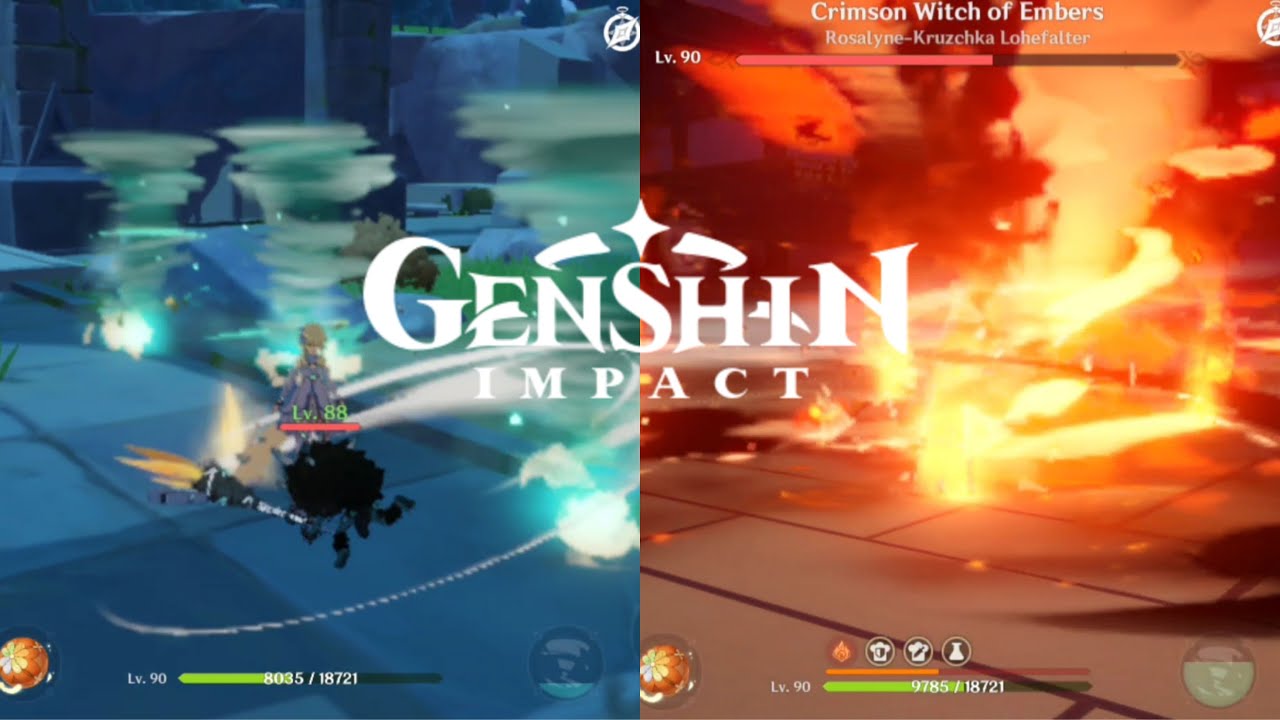 Genshin Impact Same Tornado Skill Anemo Samachurl and Signora Boss ...