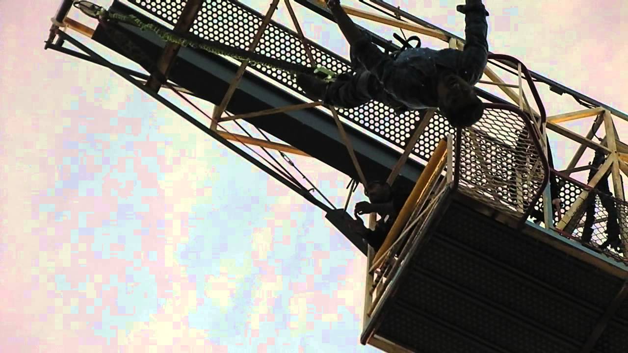 A small bungee jump - YouTube