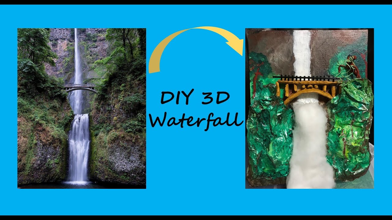 Waterfall Art | Installation Art | 3D - YouTube