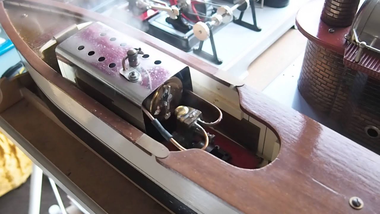 HOBBIES ARROW MAMOD POWERED STEAM BOAT - YouTube