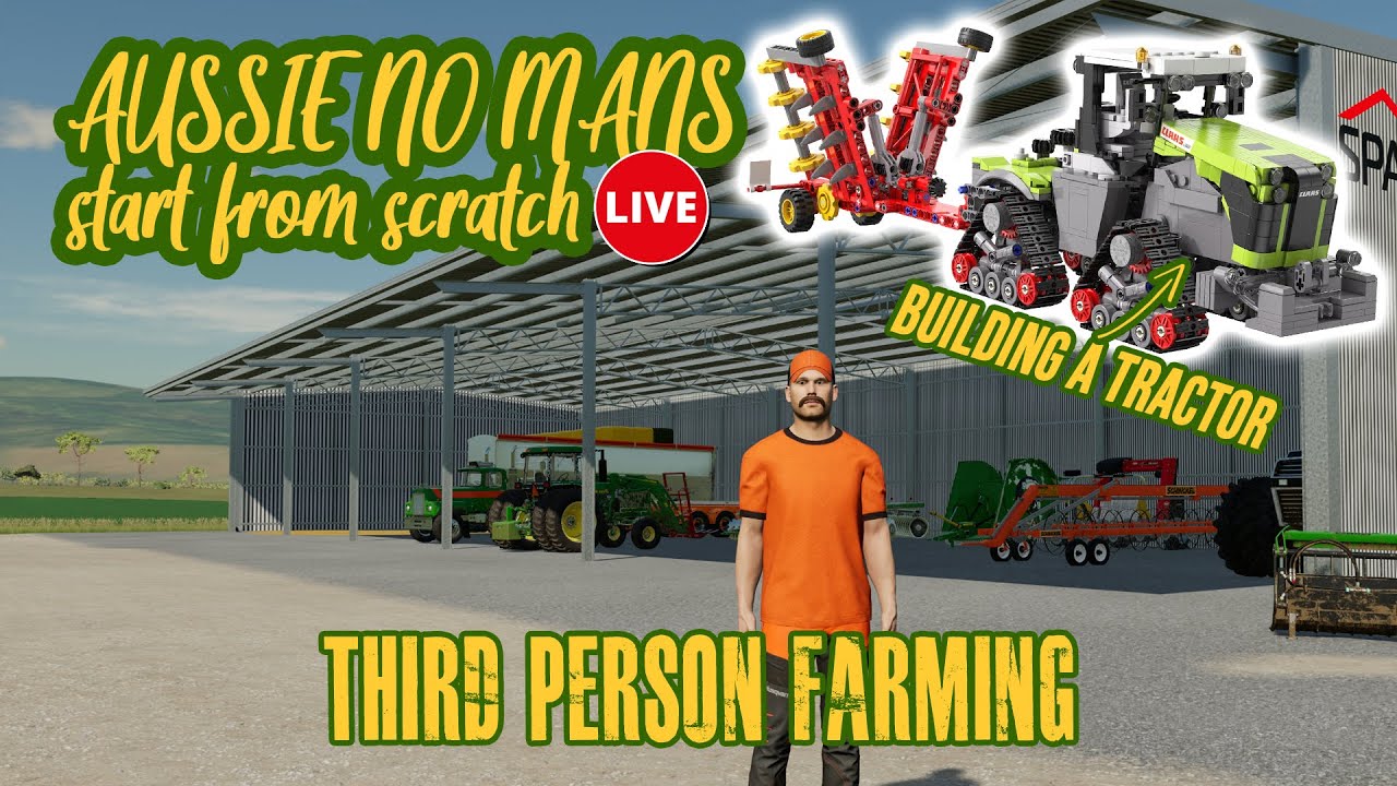 🔴LIVE 🔴 Third Person Farming on Aussie No Mans - FS22 - YouTube