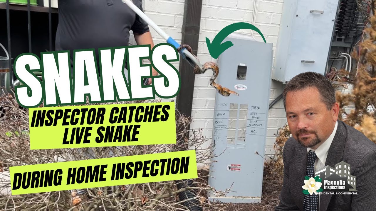 Home Inspector Catches A Live Snake During The Home Inspection - YouTube