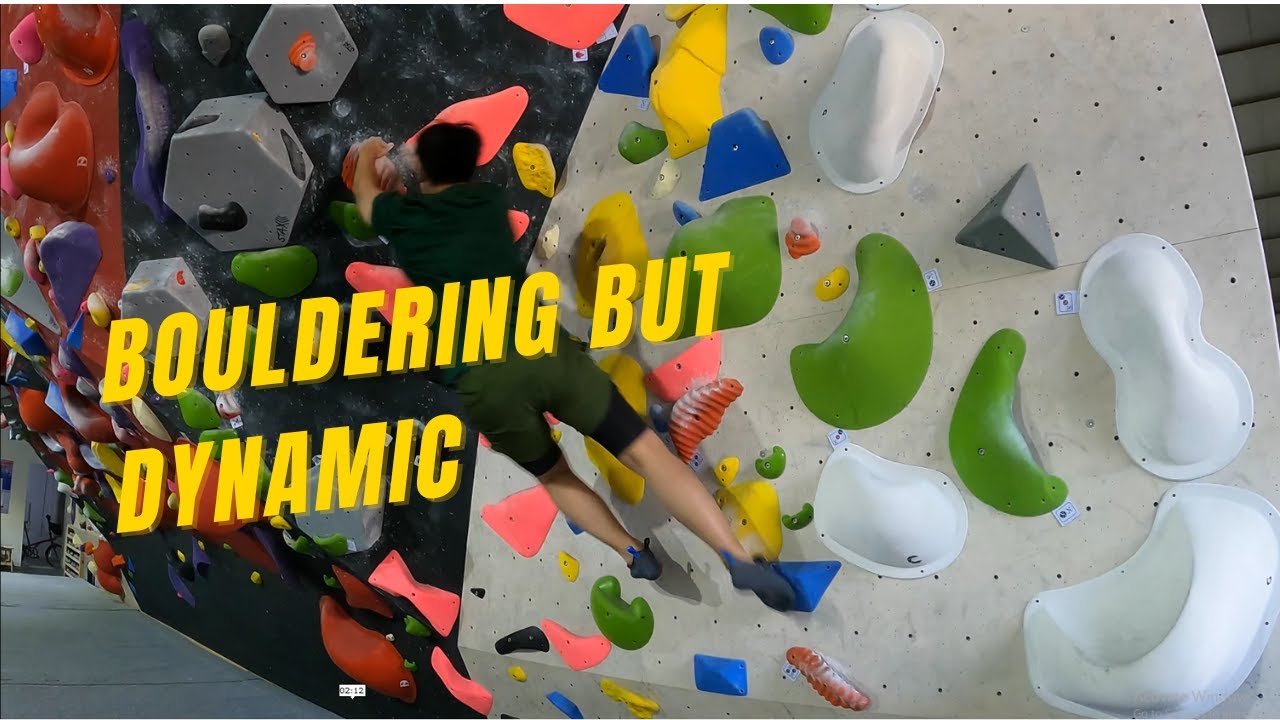 Bouldering but dynamic - YouTube