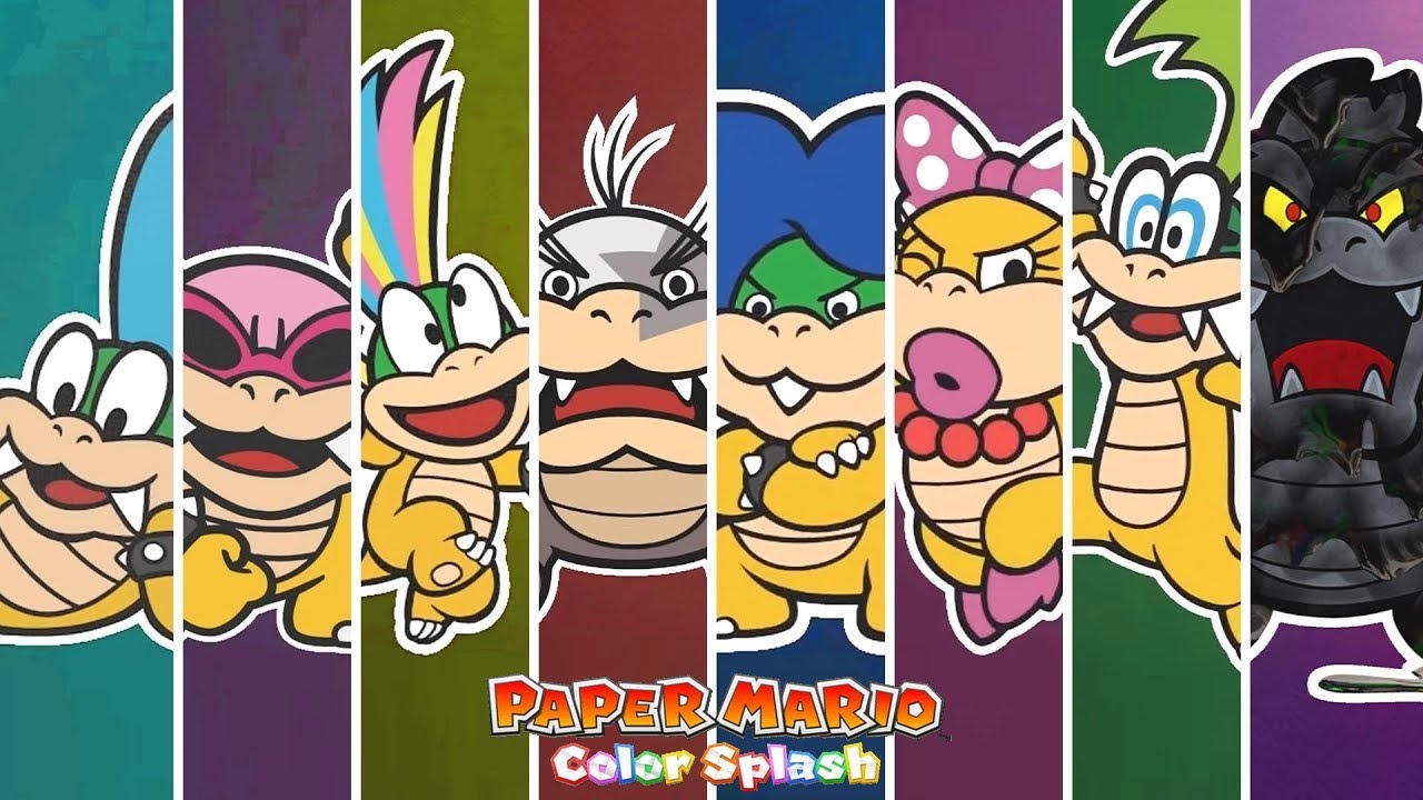 Paper Mario Color Splash - Tous Les Boss - YouTube