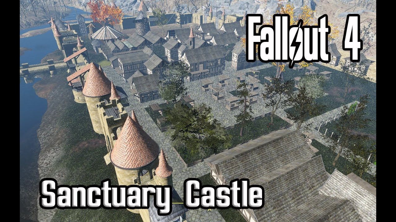 Fallout 4 Sanctuary Hill Castle (Medieval City) - YouTube