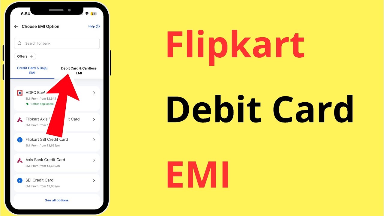 Flipkart Debit Card (ATM Card) EMI | Flipkart Par Debit Card Se EMI ...