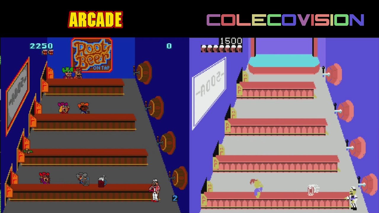 All Arcade Vs Colecovision Games Compared Side By Side - YouTube