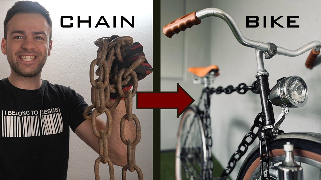 DIY Bike frame from metal chains - YouTube