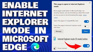 How To Enable Or Disable Internet Explorer Mode From Microsoft Edge ...