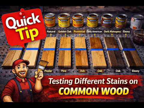 Testing Stains on Common Lumber - YouTube