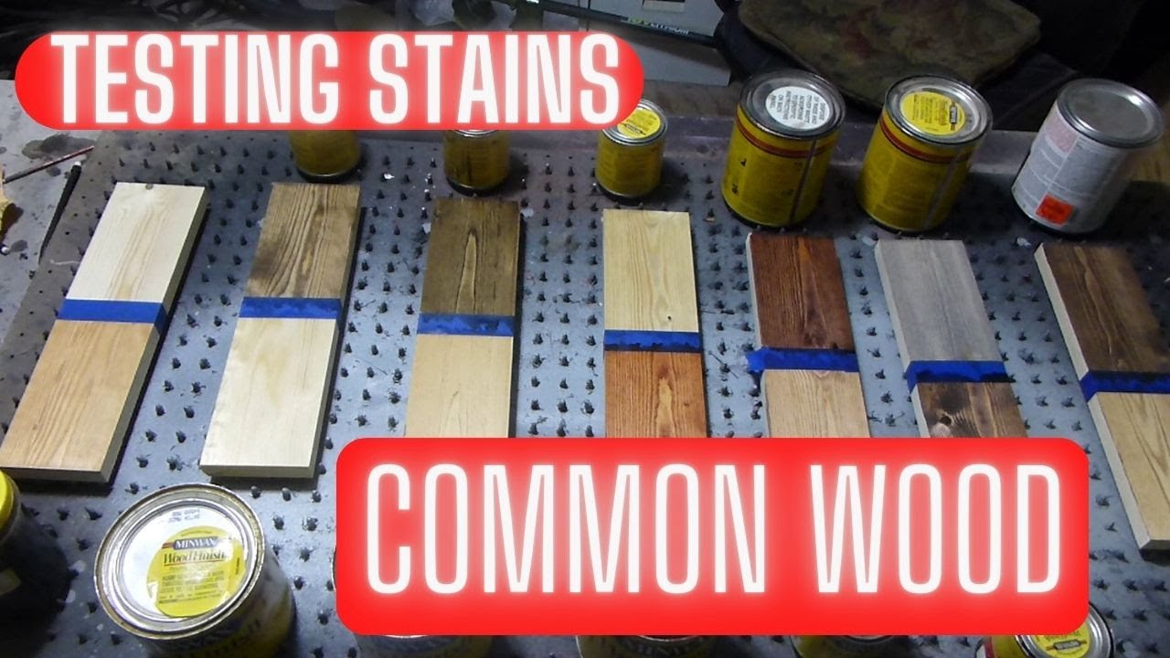 Testing Several different Stains on Common Lumber - YouTube