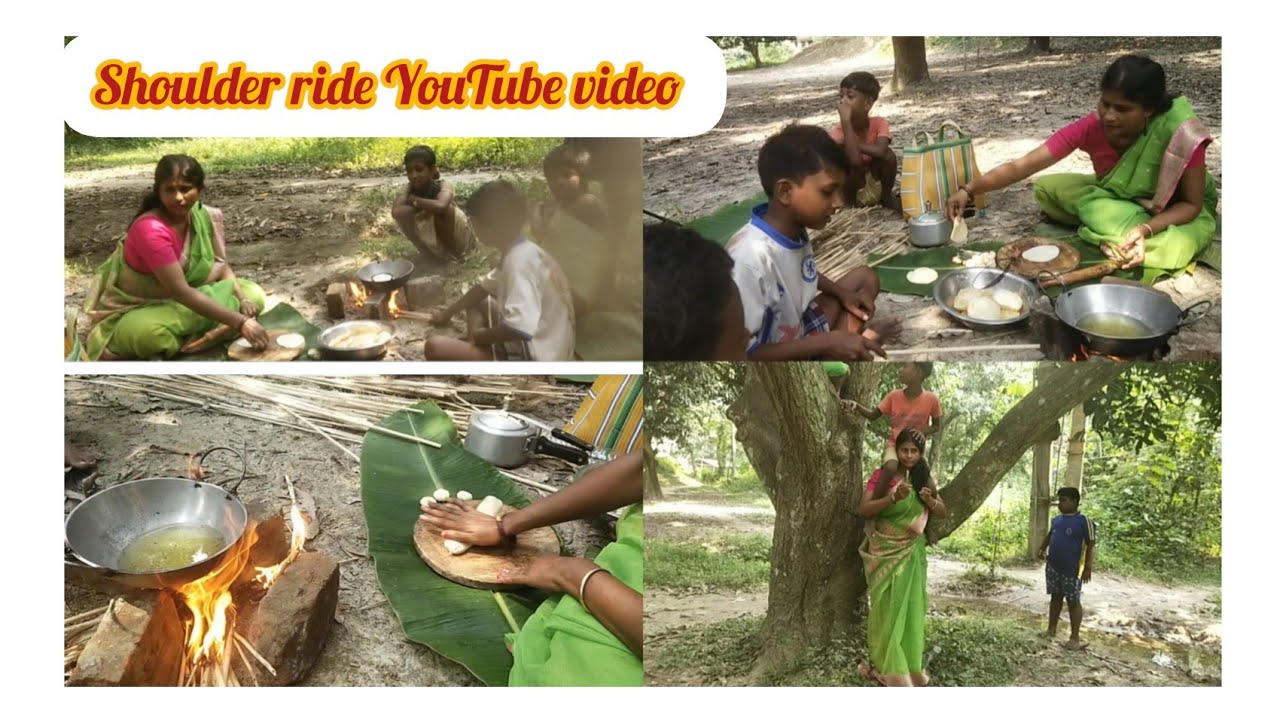 shoulder ride video/shoulder ride and kids picnic video - YouTube